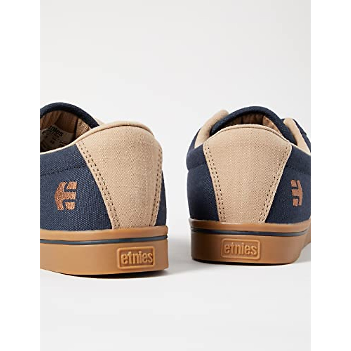 Etnies Men's Jameson 2 ECO Skate Shoe, Navy/Gum/Gold, 10 Medium US