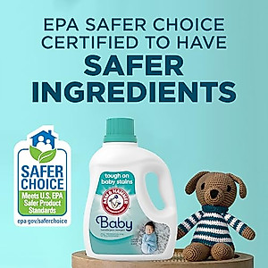 ARM & HAMMER Baby, 77 Loads Hypoallergenic Liquid Laundry Detergent, 100.5 fl oz