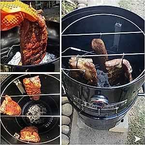 Big Bad Barrel Pit Drum Smoker Charcoal Barbeque Grill - 5 in 1 - Smoker, Grill, Pizza Oven, Table and Fire Pit