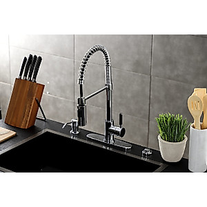 Kingston Brass LS8771DKL Kaiser Pre-Rinse Kitchen Faucet, 8 Inch in Spout Reach, Polished Chrome