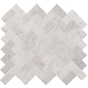 Daltile Minute Mosaix 12" X 12" Herringbone Remix Mosaic in Stormy Mist (10 PC Per Carton) (7.5 SQFT Per Carton)