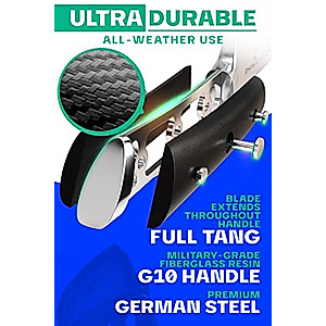 Dalstrong Gladiator Elite Series Forged High Carbon German Steel Fillet Kitchen Knife with G10 Handle, 6 Inches, Sheath Included