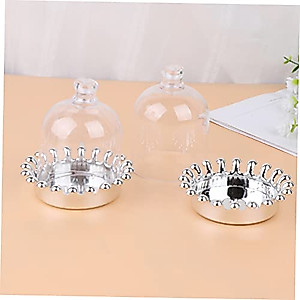 YARNOW 10 Sets Cupcakes Containers Cake Containers with Lids Cupcake Holder with Lid Clear Plastic Mini Cake Box Muffin Dome Cupcake Dome Cover Cupcake Cover Cupcakes Display Cakes Dome