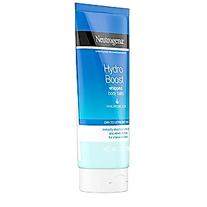 Neutrogena Hydro Boost Whipped Body Balm With Hydrating Hyaluronic Acid for Dry To Extra Dry Skin, Lightweight & Non-greasy Daily Moisturizing Balm, 7.0 Ounce (Pack of 1)