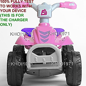 KHOI1971 Wall Charger AC Adapter Compatible with Kalee 6V-Volt ATV Quad Ride on Green Black-Trim-SEAT KL-40050C Walmart Target Toy R US