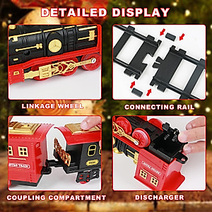 Train Set - Electric Train Toys for Boys Toddlers Classical Train Toys| Toy Train | Steam Locomotive Engine| Christmas Toy Train Gifts for Kids Ages 8-14 & 3 Years Old Toddlers