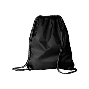 Liberty Bags Large Drawstring Backpack, One Size, BLACK