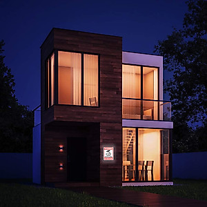 2-Pack Private Property No Trespassing Sign, No Trespassing Aluminum Warning Sign, Video Surveillance Signs Outdoor, Security Camera Sign for Home, Residential, Business, Warehouse, Driveway Alert, CCTV, Rust Free Aluminum 10 x 7 in(Red)