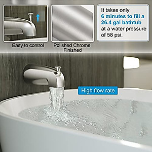 Holispa Shower Faucet Set, Brushed Nickel Tub Shower Faucet with 8-Inch Rainfall Shower Head and Tub Spout, Shower Tub Faucet Set Complete (Included Shower Valve), Tub Shower Trim Kit, Brushed Nickel