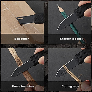 Caressolove G10 Small Pocket Knife For Men, Extremely Sharp D2 Steel Keychain EDC Blade, Multifunction Mini Package Opener Little Knife, Portable Lightweight Folding Tiny Pocketknife