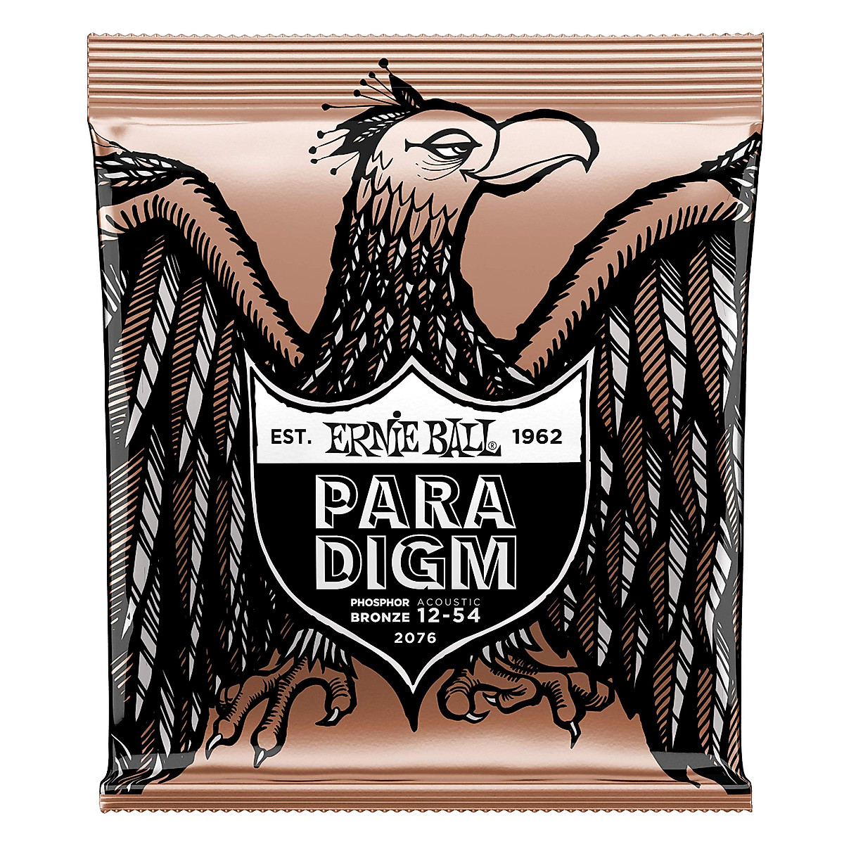 3 PACK Ernie Ball 2076 Paradigm Medium Phosphor Bronze Acoustic Guitar Strings (12-54)