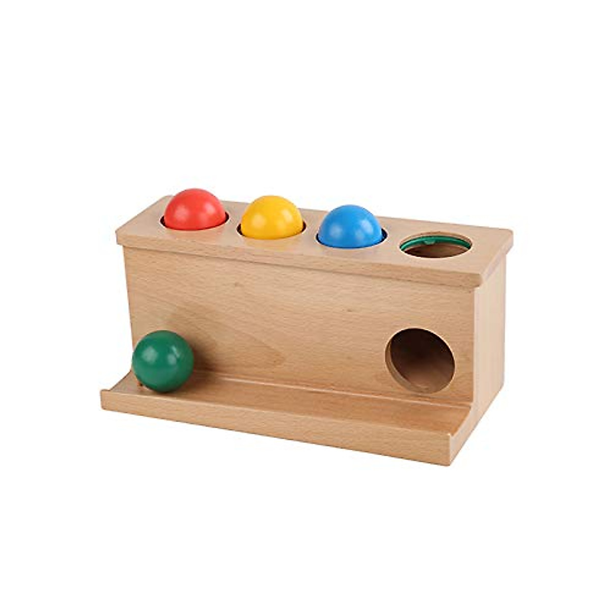 Adena Montessori Baby Push Object Permanence Ball Push Toy for 1 Year Toddler 2 Year Old