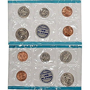 1969 Various Mint Marks United States Mint P&D 11-Coin Uncirculated Coin Set in Original Government Packaging Uncirculated