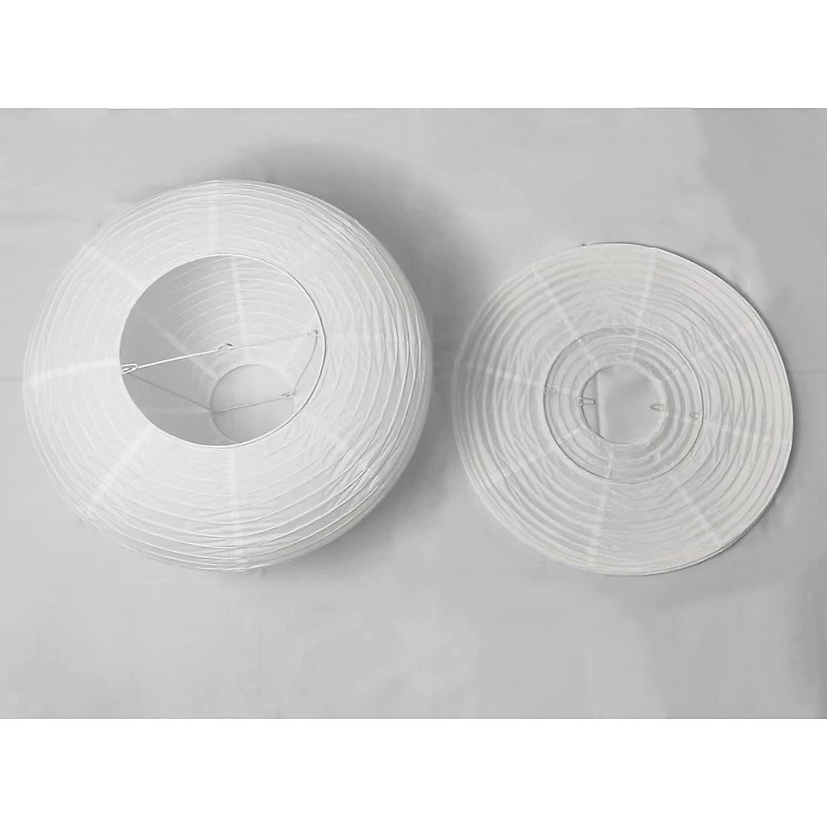 Henjjras Mushroom Paper Lampshade（17inch）, White Folding Lampshade,Interior Trim Lampshade,Paper Ceiling Lamp Shade