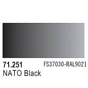 Vallejo Model Air 17 ml Acrylic Paint - Nato Black