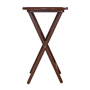 Winsome Lucca Snack Table, 22.83"W x 25.79"H x 15.67"D, Brown