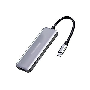 Port Expander 5 in 1 USB C Adapter USB C Docking Station with 4K HDMI, USB-C 60W PD, USB 3.0 Ports, SD/TF Card Reader, USB C Hub USB Splitter