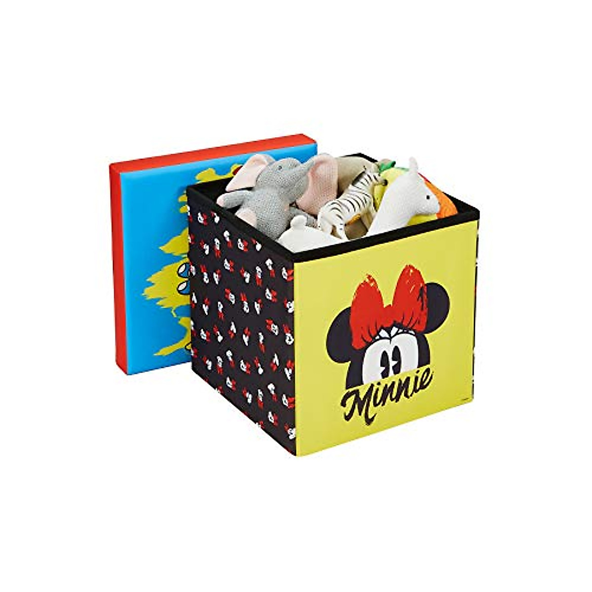 Disney Minnie Mouse Storage Ottoman, 15” Toy Box