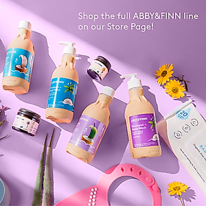 ABBY&FINN Silicone Baby Bib, Blue with Pearl Necklace, Waterproof, BPA Free Silicone, Easy Wipe Clean, Dishwasher Safe, For Baby & Toddler