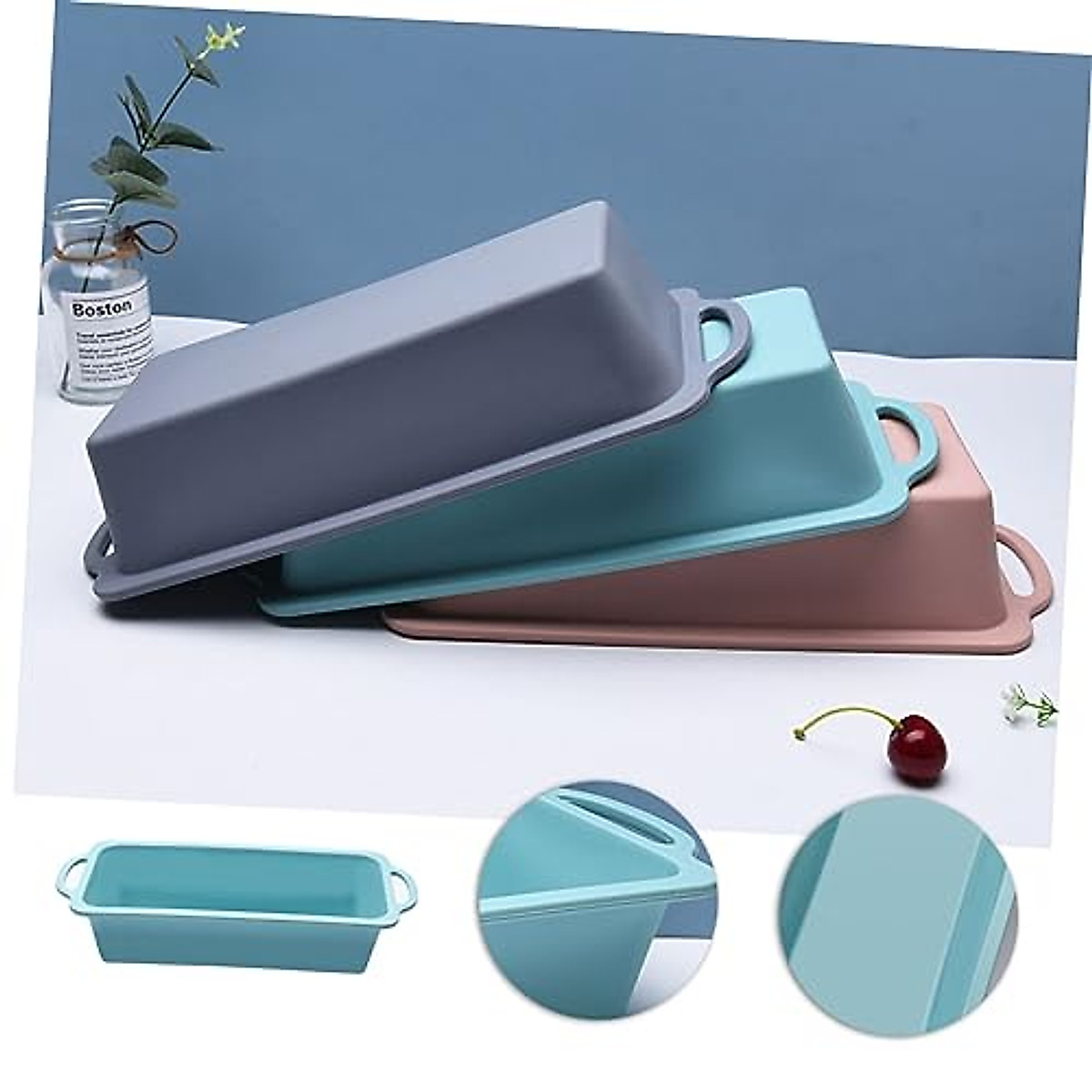 RORPOIR 1pc Cake Mold Square Cupcake Pans Pizza Tray Silicone Muffin Pan Rectangular Toast Pan Toast Baking Rectangular Bread Baking Tools Home Bakeware DIY Bread Mold Silica Gel Self Made
