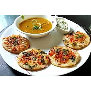 Non Stick Mini Uttapam Pan Non-stick Pancake Griddle with Pancake Crepe Tawa Multi-Snack Maker Pancake Maker Mini Pancake Mini Uttapam tawa 7 Unique (275mm)