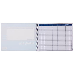 Adams Activity Log Book, Spiral Bound, 8.5 x 11 Inches, 100 Pages, White (S1185ABF)