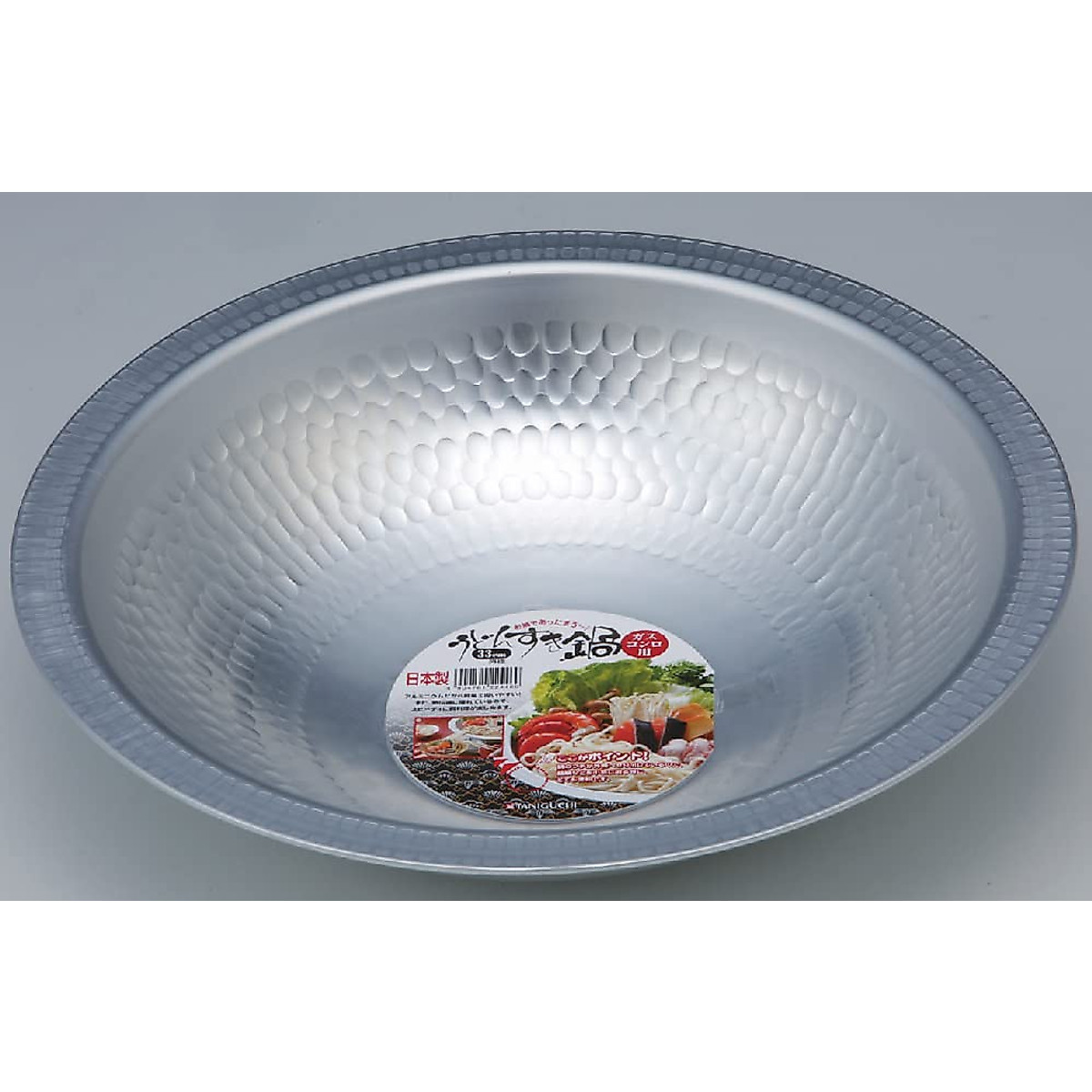 Taniguchi Metal Udon Suki Pot, 13.0 inches (33 cm), Made in Japan, For Gas