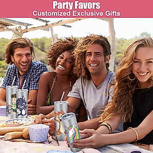 Zopeal 10 Pack Silver Sublimation Tumblers 20 oz Blank Skinny Tumbler Bulk Glitter Straight Double Wall Stainless Steel Insulated Tumblers with Lid and Straw for Heat Transfer Water Bottle Gift