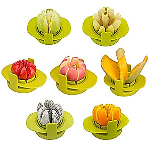Atopov 4 in 1 Apple Slicer Mango Pear Tomato Slicer Combo, Fruit Cutter and Corer，Mango Slicers and Corer, Fruit Slicer Can also be used for Oranges, Potatoes, Round Fruits