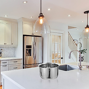 Hemoton Stainless Steel Cookware Household Rice Cooker Inner Pot Professional Rice Cooker Pot Electric Cooker Accessory Rice Cooker Stainless Steel Inner Pot