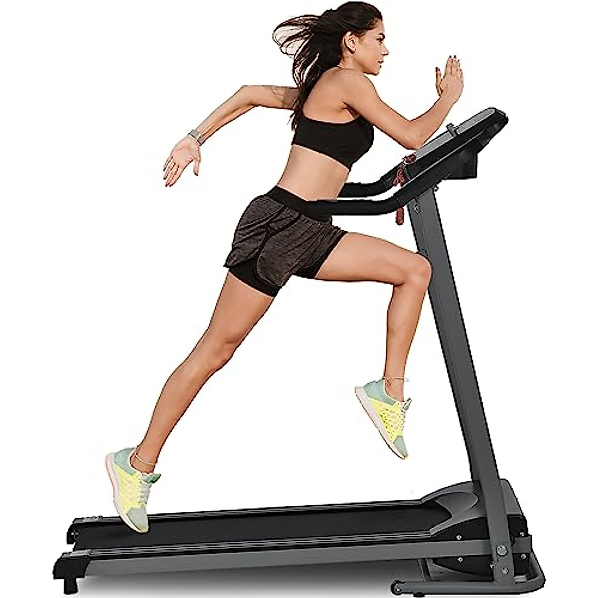 GINPORD Folding Treadmill - Home Fitness Running Machine - Foldable Treadmill for Home - Treadmills for Home Folding