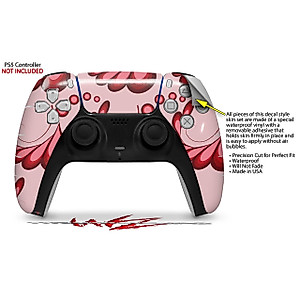 WraptorSkinz Skin Wrap compatible with Sony PS5 DualSense Controller Petals Red (CONTROLLER NOT INCLUDED)