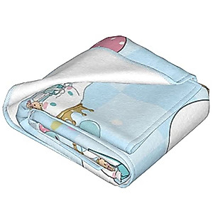 Anime Blankets Throws Soft Cozy Flannel Lightweight and Comfortable Bedroom Living Room Sofa Bed Blankets for Adults Kids 6-50"x40"