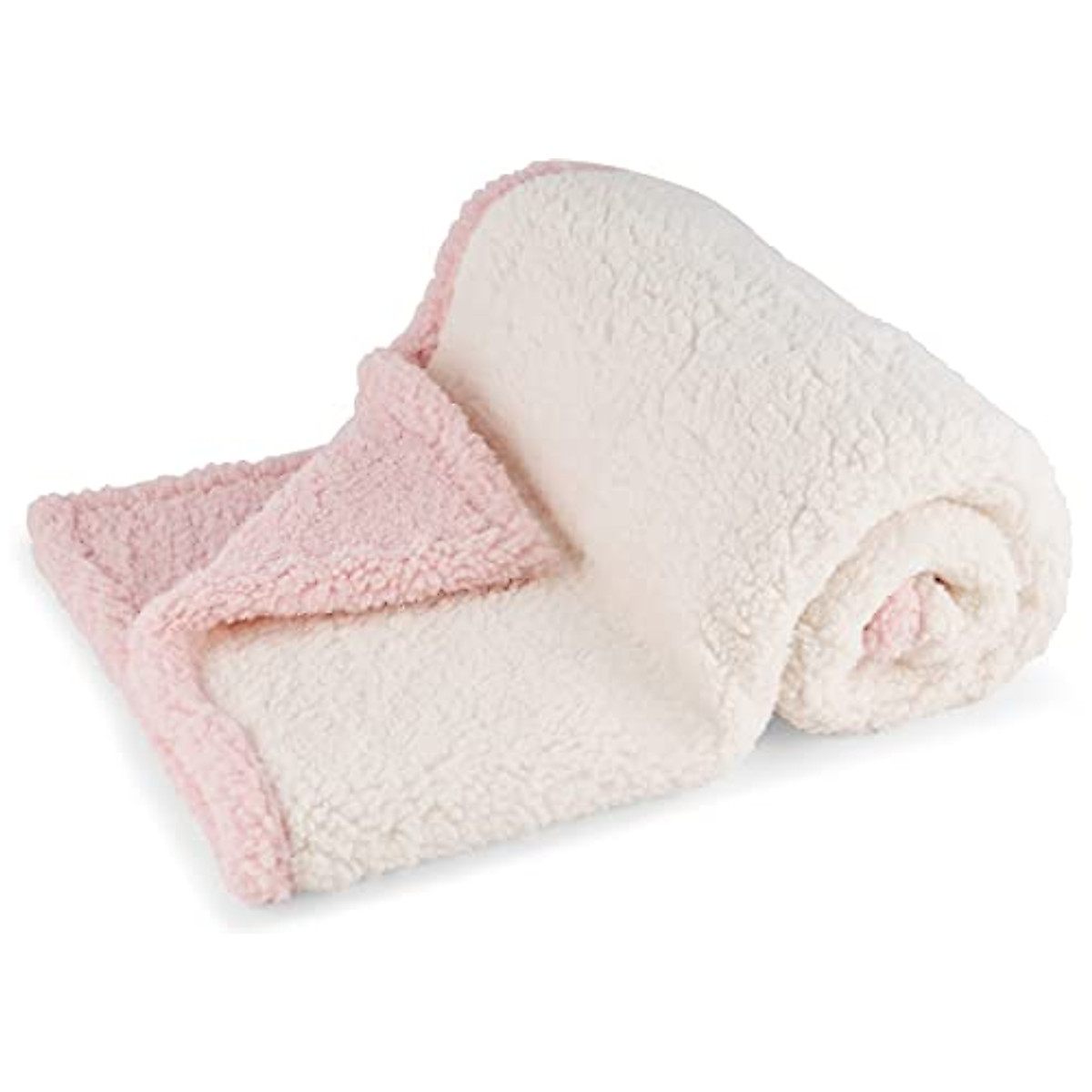 Graco Ultra-Soft and Luxurious Baby Blanket | 30x40 inch | Double Sided Sherpa with Sherpa Backing