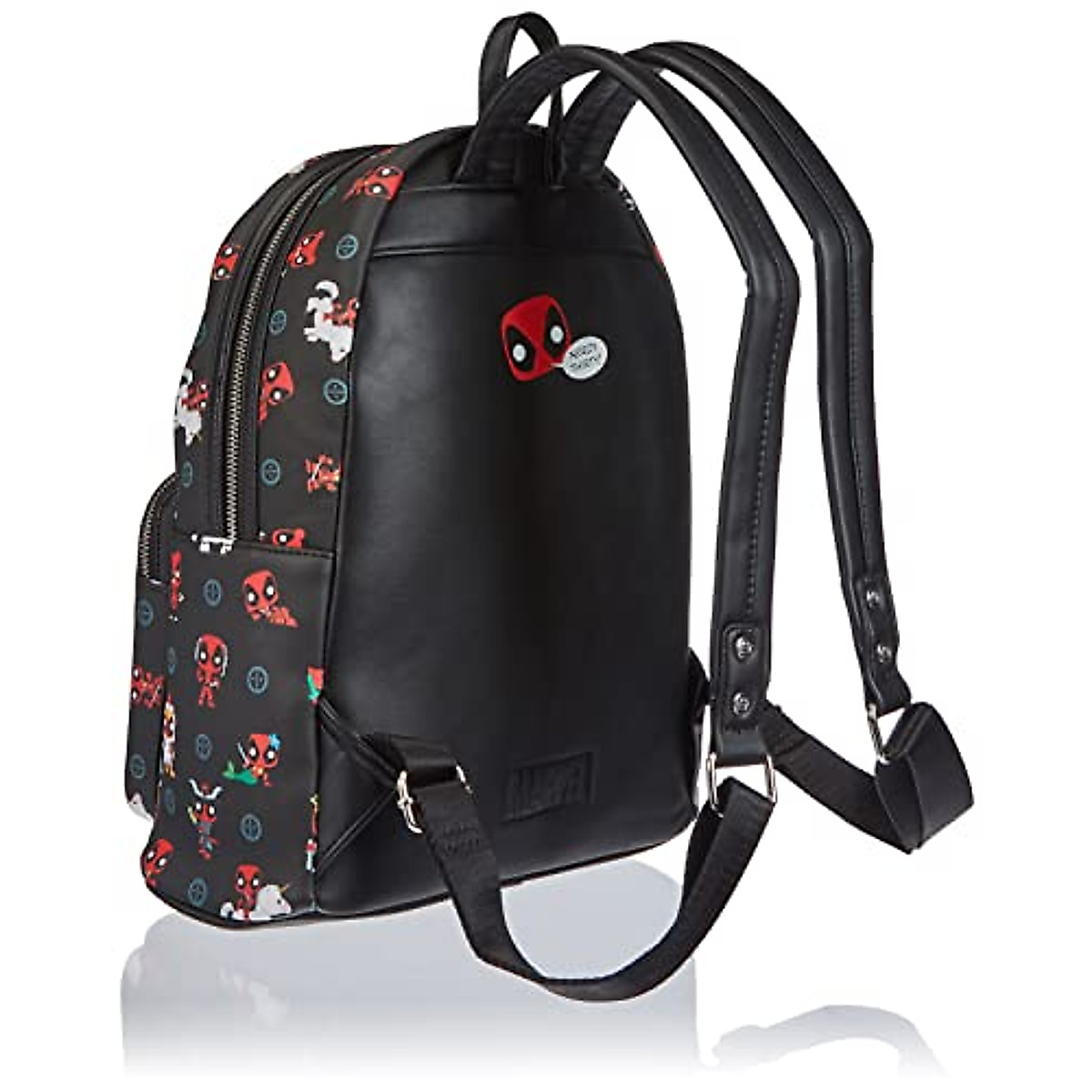 Loungefly POP Marvel Deadpool 30th Anniversay All Over Print Womens Double Strap Shoulder Bag Purse