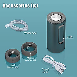 5-Gallon Water Bottle Pump Dispenser: YISH Electric Water Dispenser for Bottled Water Foldable Drinking Water Pump USB-Charging Water Bottle Dispenser Automatic Water Gallon Pump