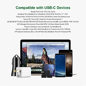 2PCS 180° USB C Female to Male Adapter. Type C U-Shape Converter Support 4K Video & Audio, 10Gbps Data Transfer & PD Fast Charger for All USB Type-C Phone Laptop Tablet. (Black)