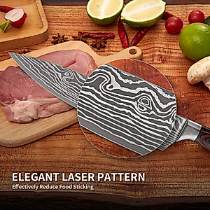 AIXIHOM Kitchen Chef Knife 8 inch Japanese Chefs Knife,Professional Chef Knives for Cooking,Carbon Stainless Steel Sharp Cutting Knife with Ergonomic Handle & Gift Box