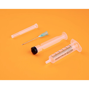 5ml Disposable Syringes with 21Ga 1.5 Inch Needle Dispensing Tools Industrial Lab Supplies,Individual Package (20)