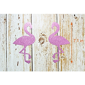 Pink Glitter Let's Flamingle Party Banner,Summer Tropical Hawaiian Bachelorette Party Bridal Shower Party Decorations Supplies