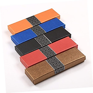 SEWACC 12 Pcs Black Colored Pencils Table Candle Holder Crayon Container Desk Containers Containers Fountain Pen Case Pen Pouch Makeup Containers Office Dining Table Packing Box