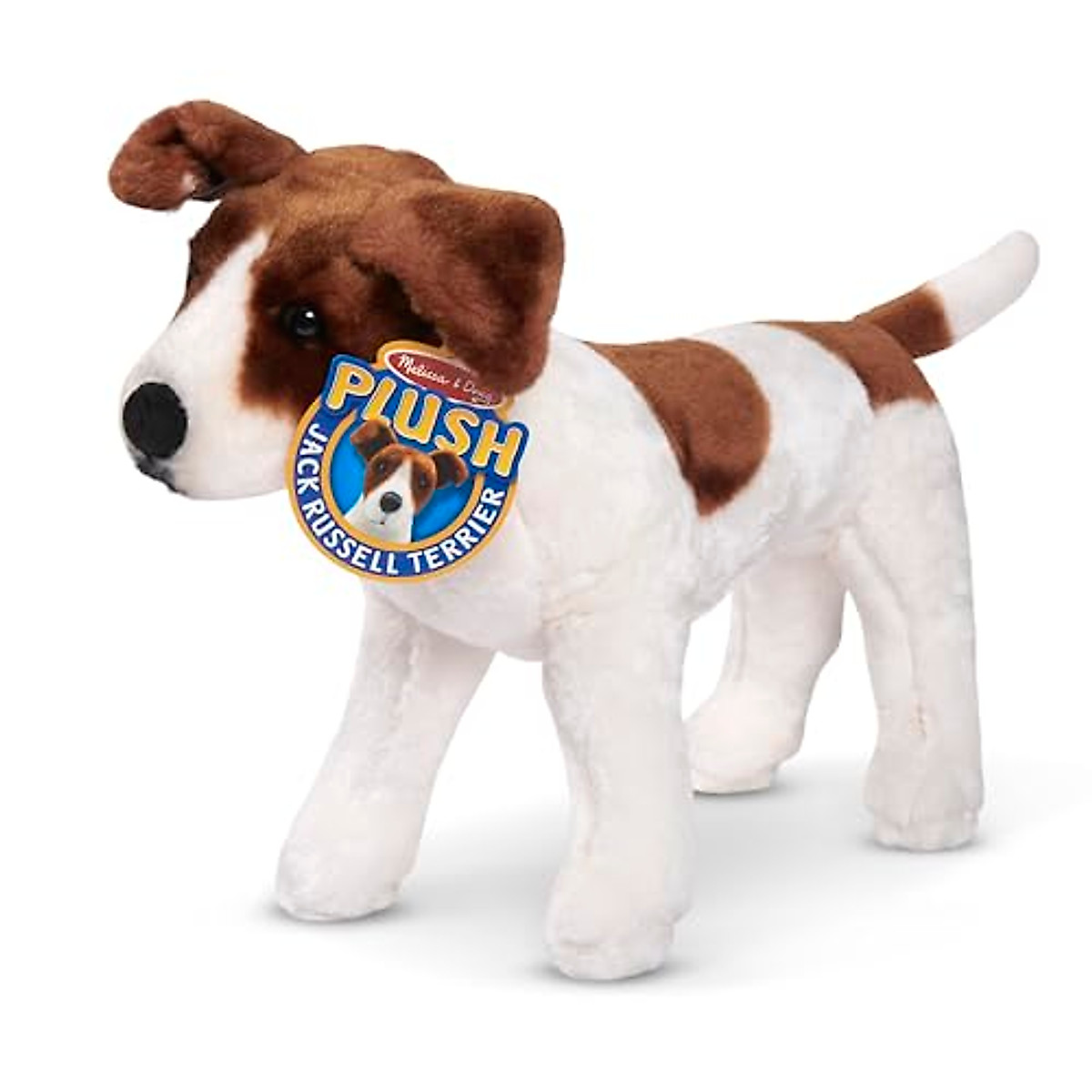 Melissa & Doug Giant Jack Russell Terrier - Lifelike Stuffed Animal Dog (over 12 inches tall)