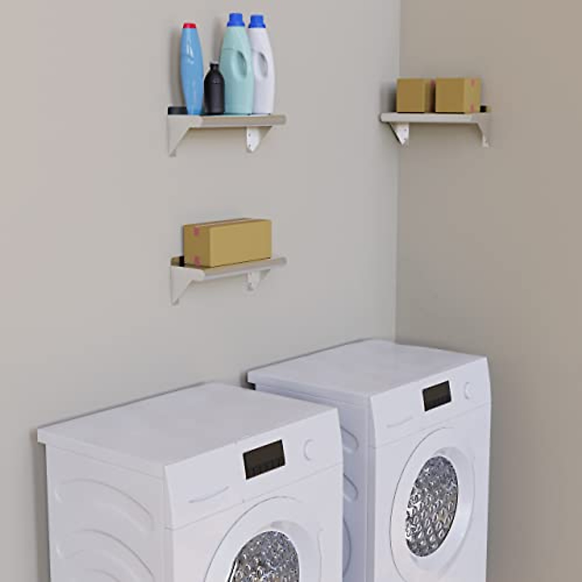 AmGood 8" X 16" Stainless Steel Wall Shelf | Metal Shelving | Garage, Laundry, Storage, Utility Room | Restaurant, Commercial Kitchen | NSF