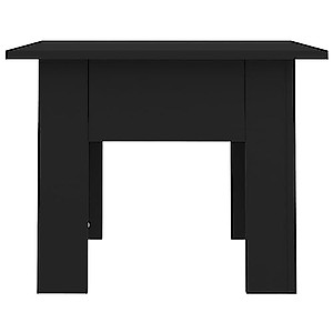 UTSRABFA Living Room Table Coffee Table Storage Tables Console Table Black 21.7"x21.7"x16.5" Engineered Woodfor Living Room,Home,Office,Living Meeting Room