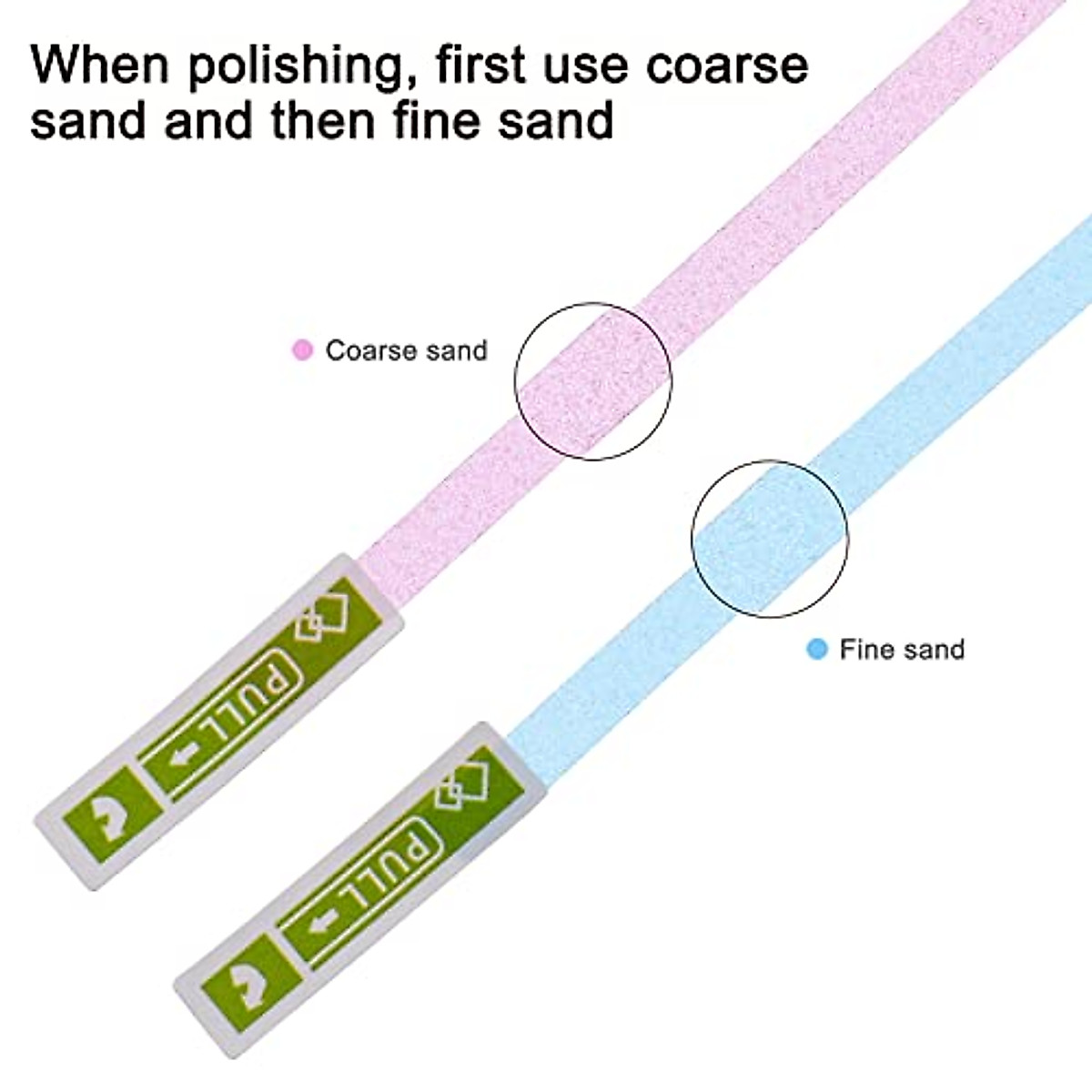 Healifty 2 Box Dental Polishing Strip Teeth Abrasive Finishing Strip Sanding Grinding Deep Teeth Cleaning Tool Dental Care Roll (Rosy Blue)