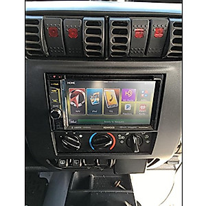 Aftermarket Double Din Radio Stereo Car Install Dash Kit Compatible with Jeep Wrangler 2003-2006
