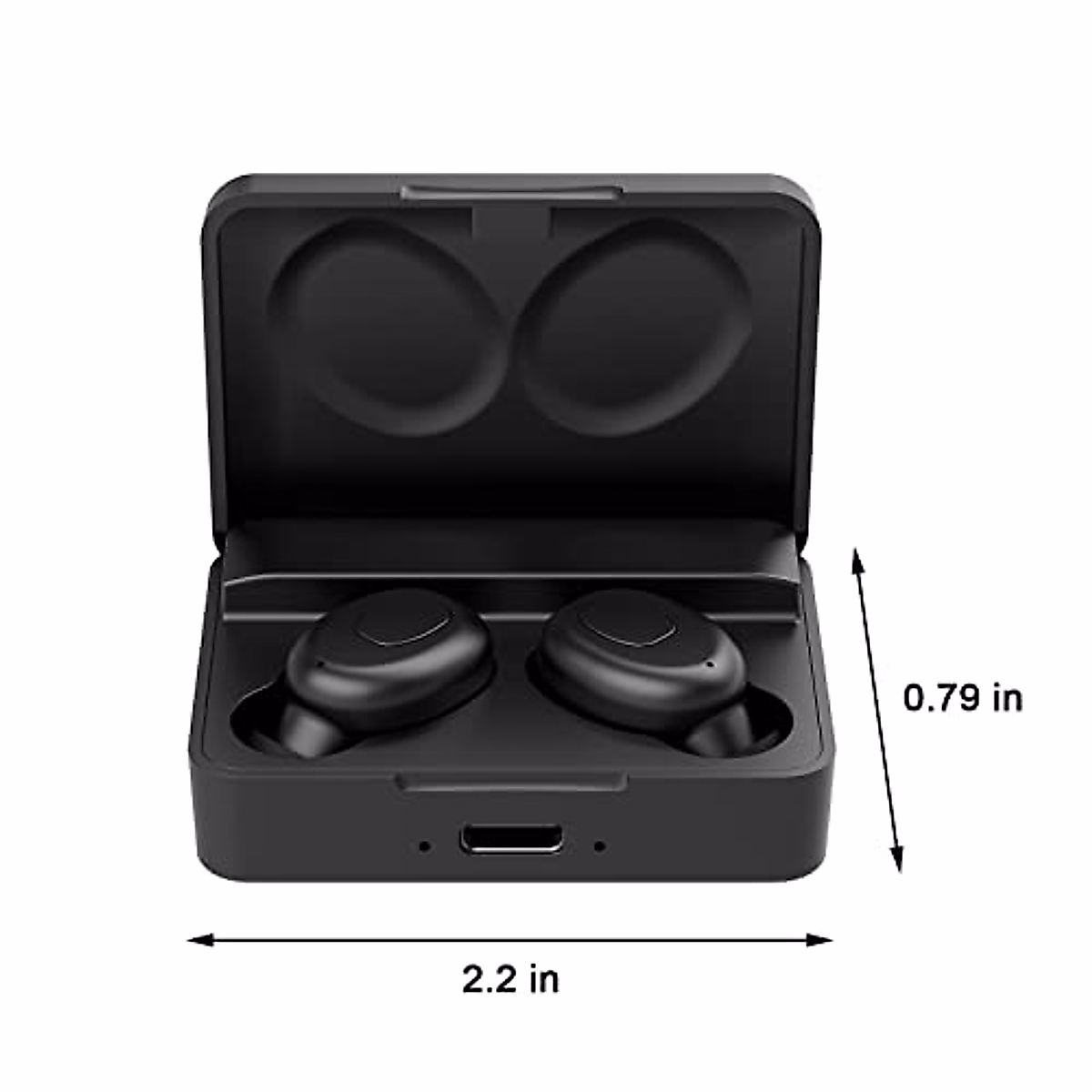 Wireless Earbuds Bluetooth Headphones with Charging Case In Ear Waterproof Headset Built-in Microphone Immersive Premium Sound for Sports Running Gaming Music