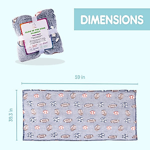Glow in The Dark Blanket, Super Soft Blankets and Throws to Build Night Routine for Kids, Sports Designed Kids Blanket That Doesn't Pill, Fray, or Fade, Comfortable Toddler Blanket for Boys and Girls