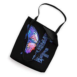 Womens, Butterfly tee, I am the storm, Inspire and motivate Tote Bag