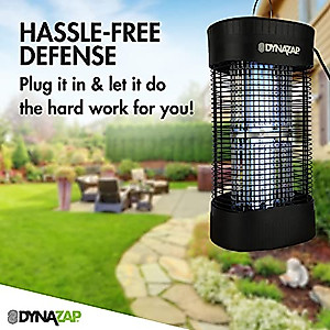 DynaZap DZ30200SR Outdoor Electronic Bug Zapper and Flying Insect Killer - All Weather Electric Mosquito Zapper Protects up to 1 Acre